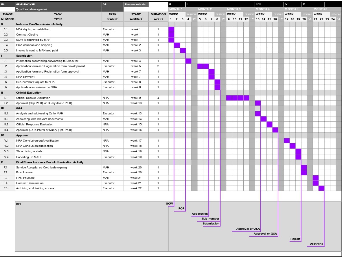 Type II variation approval by Pattern of USA
